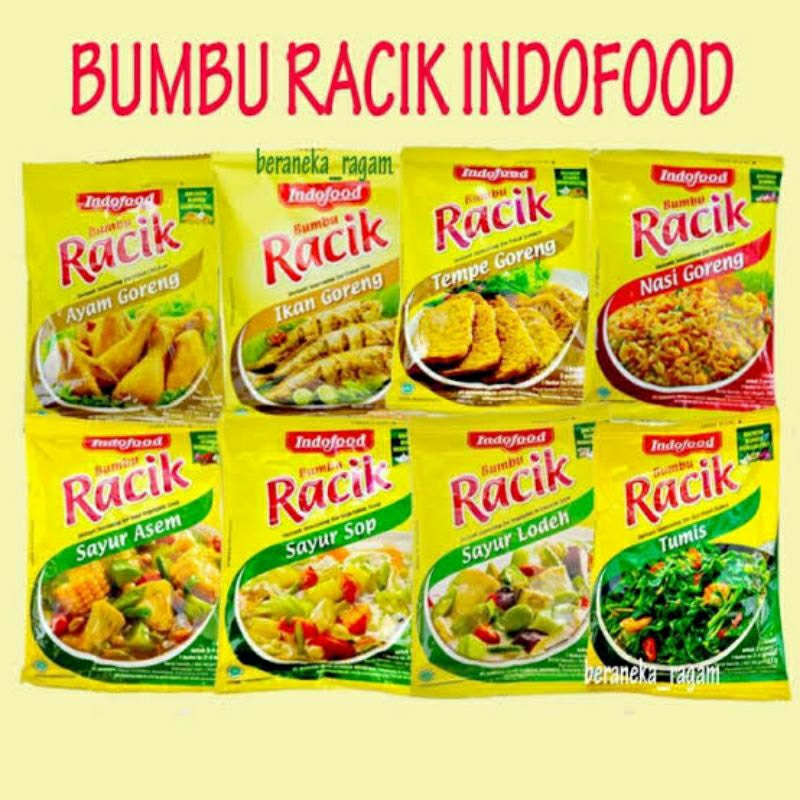 Jual BUMBU RACIK INDOFOOD ALL VARIAN | Shopee Indonesia