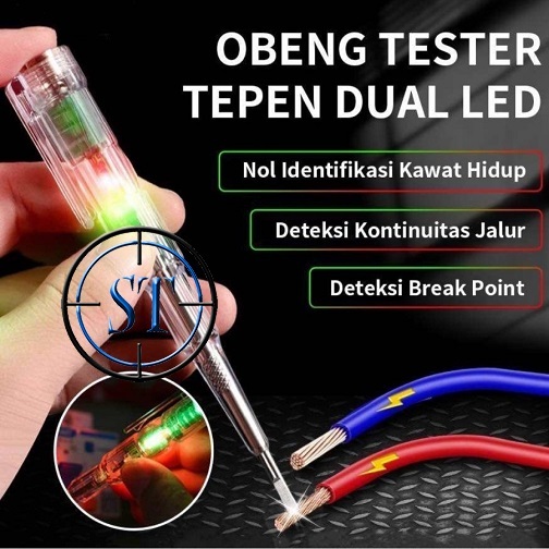 Jual Tespen DC AC Obeng Testpen Alat Cek Kabel Putus Test Pen Listrik ...