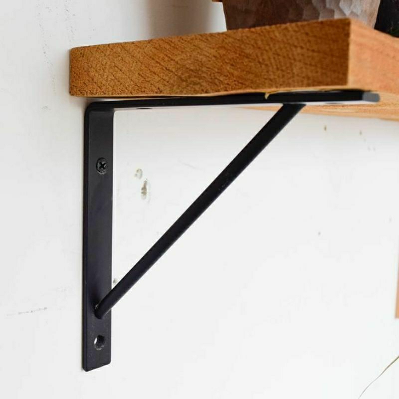 Jual Braket Bracket Rak Industrial Siku Besi Ambalan Dinding Berbagai ...