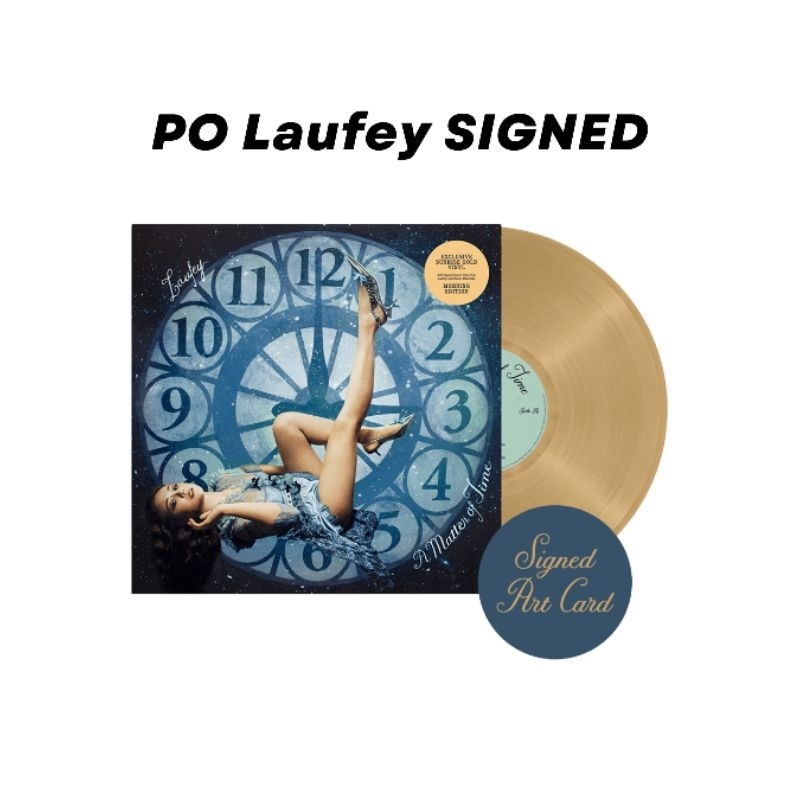 Jual SIGNED Laufey - A Matter Of Time Morning Edition: Sunrise Gold 1LP ...