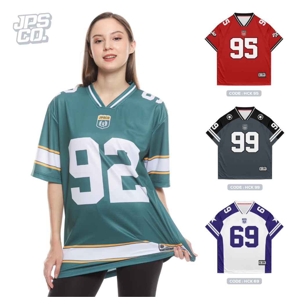 Jual JPSCO Jersey streetwear no 92 / jersey hockey / jersey rugby / nfl ...