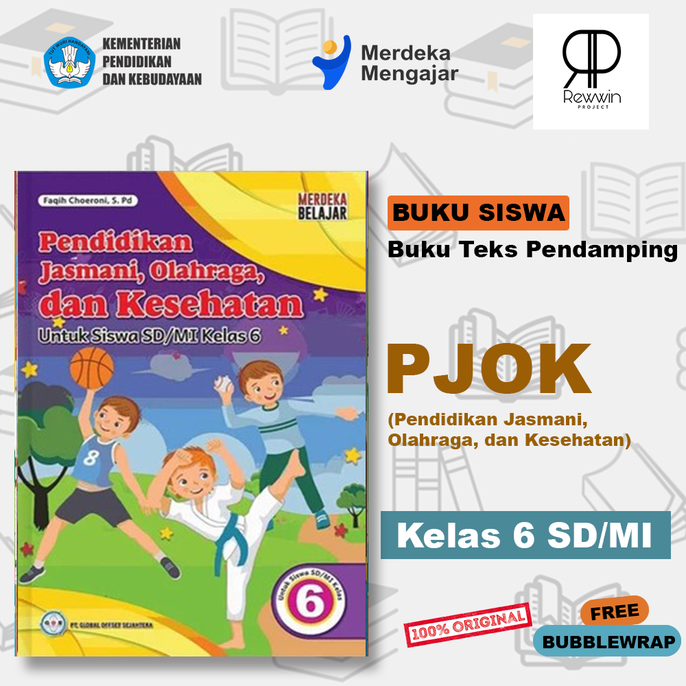 Jual Buku Pendamping Siswa PJOK (Pendidikan Jasmani, Olahraga, dan Kesehatan) Untuk Kelas 6 SD ...