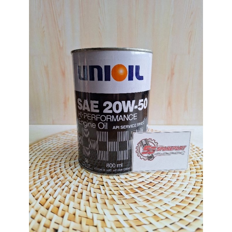 Jual OLI UNI OIL SAE 20W-50 800ML PER DUS ISI 24 UNION OLI | Shopee ...