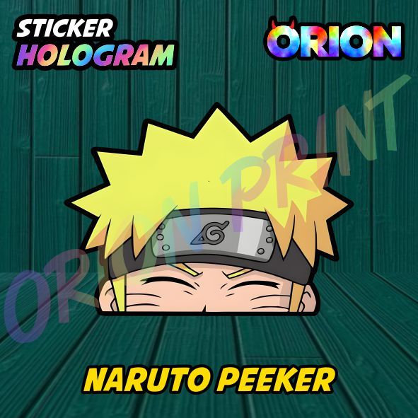 Jual Stiker Hologram Naruto Peeker Intip Lucu Keren Anime Waterproof ...