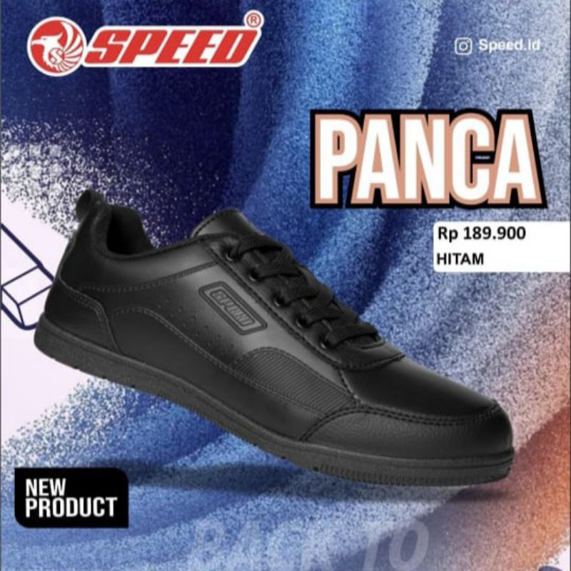 Jual Sepatu sekolah speed hitam PANCA | Shopee Indonesia