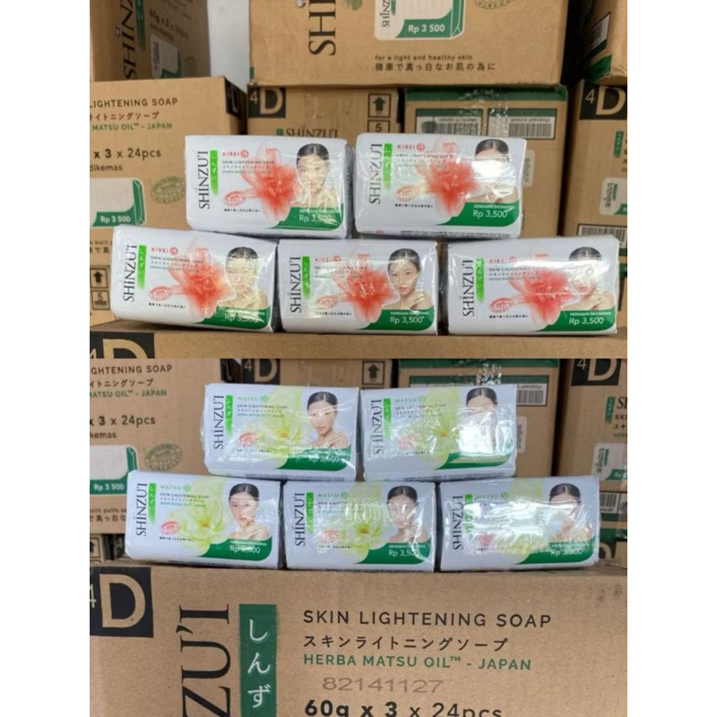 Jual SHINZUI Sabun Mandi Batang 60gr 1 Karton isi 72 pcs (Tanpa Bandrol ...