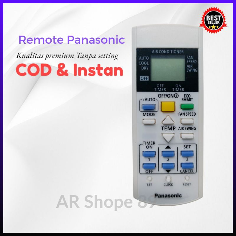 Jual Remot Ac panasonic eco smart | Shopee Indonesia