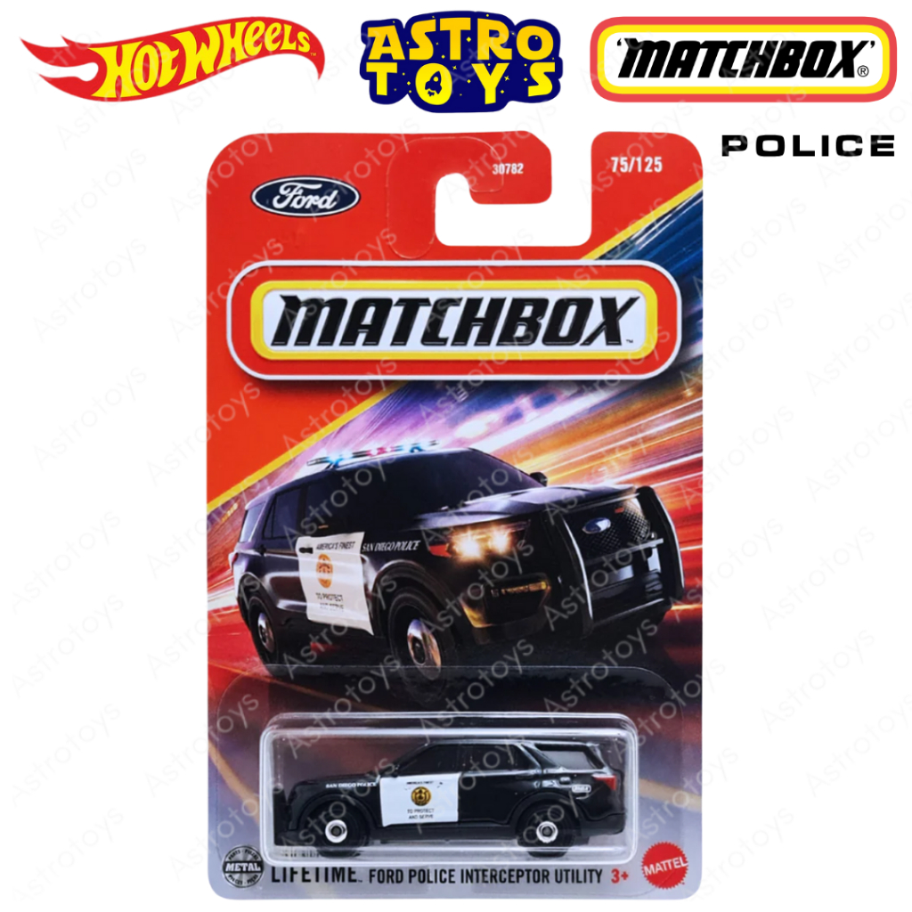 Jual Matchbox Ford Police Interceptor Utility San Diego Police Car ...