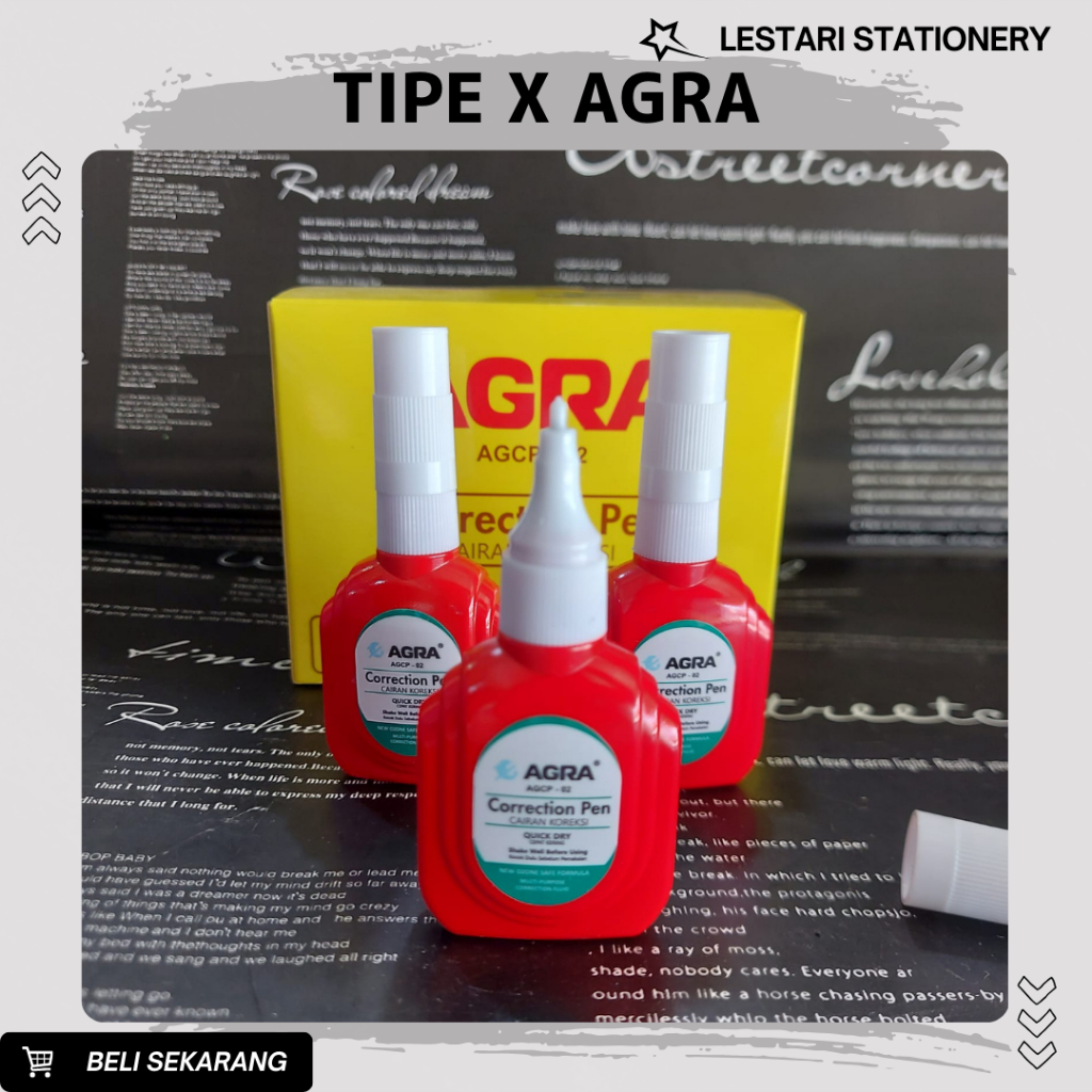 Jual Tipe X Agra | Tipe x Cair | Correction Fluid | Tipe cair murah ...