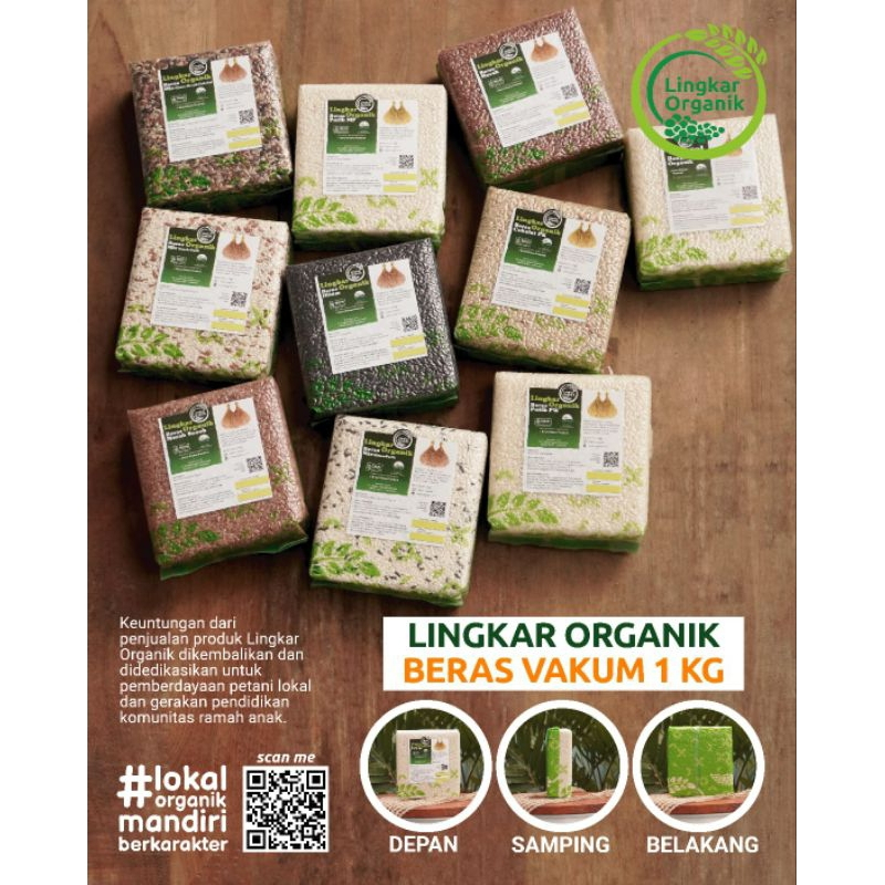 Jual BERAS ORGANIK MERAH COKLAT MENTHIK PANDAN WANGI - LINGKAR ORGANIK ...