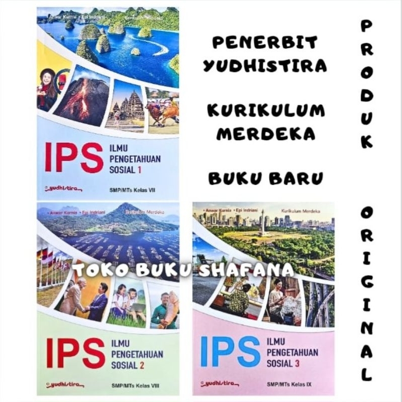 Jual Buku IPS Kelas 1 2 3 / 7 8 9 SMP/MTs Revisi Yudhistira Kurikulum ...