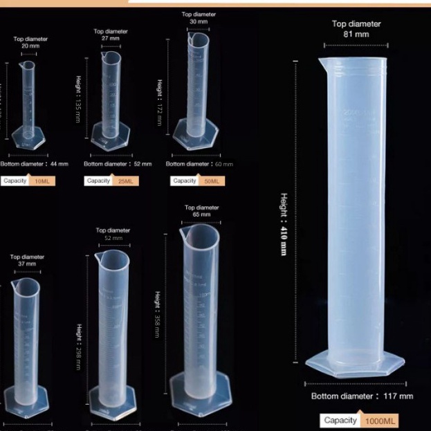 Jual Measuring Cylinder Gelas Takar Gelas Ukur Pla Lab Tabung Ukur ...