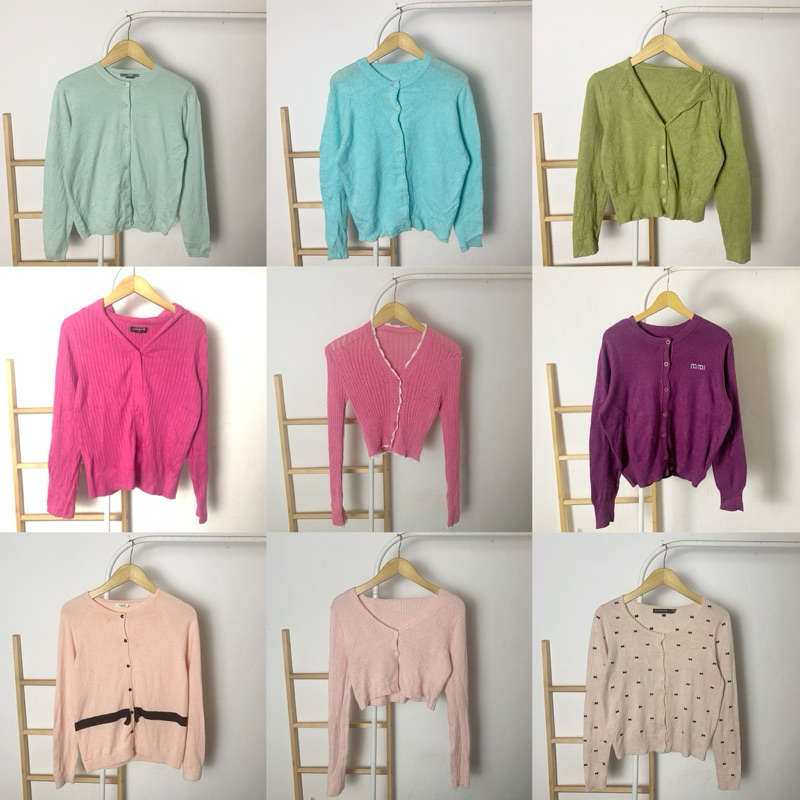 Jual [UNDER 50K] KODE N1-N43 CARDIGAN CROP GEMOY DAILY SWEATER Kardigan ...