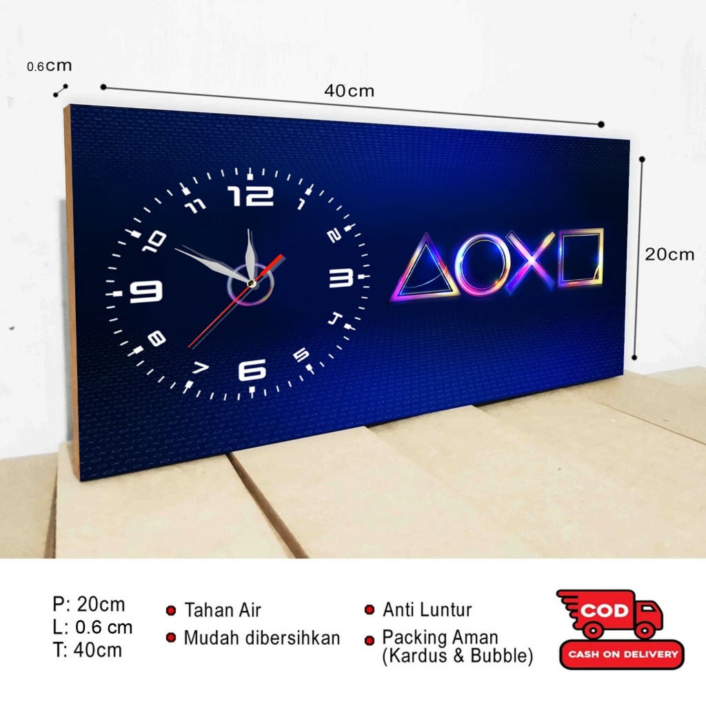 Jual Gudang Dekor Rumah - Jam Dinding - Jam Dinding Gaming PS ...