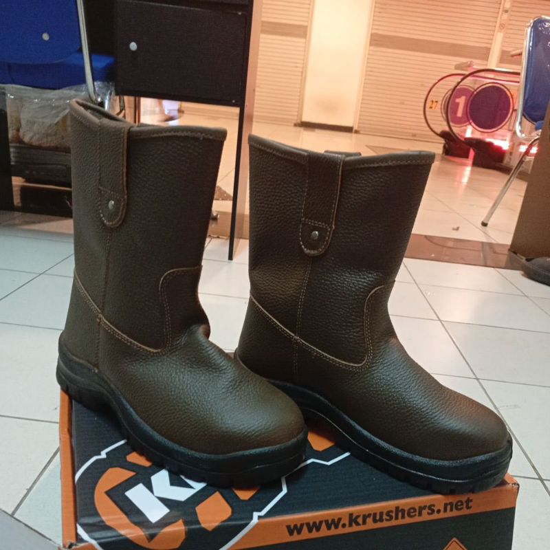 Jual Sepatu Safety Shoes Krusher Texas Brown 100% Original Produk ...