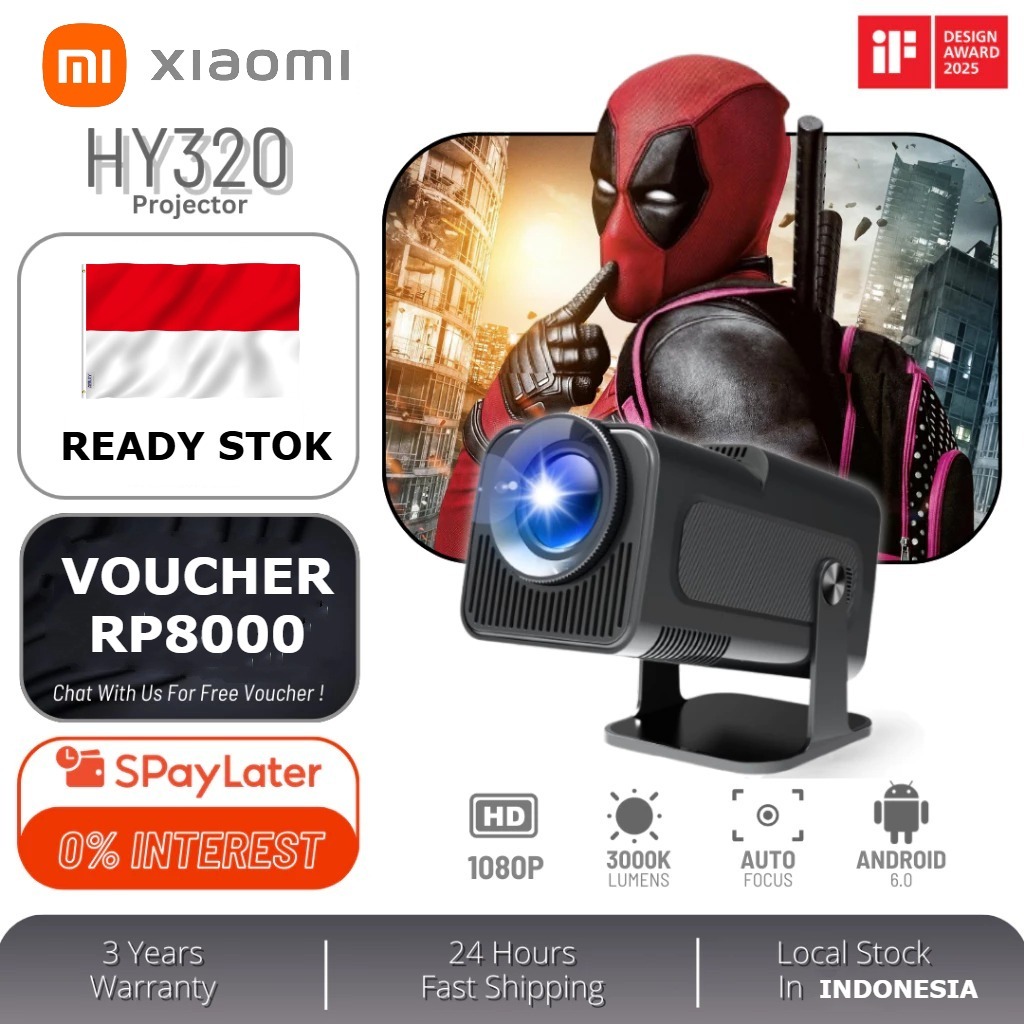Jual Xiaomi HY320 MINI Android 11 Portable Projector Watch TV 1080P 4K ...