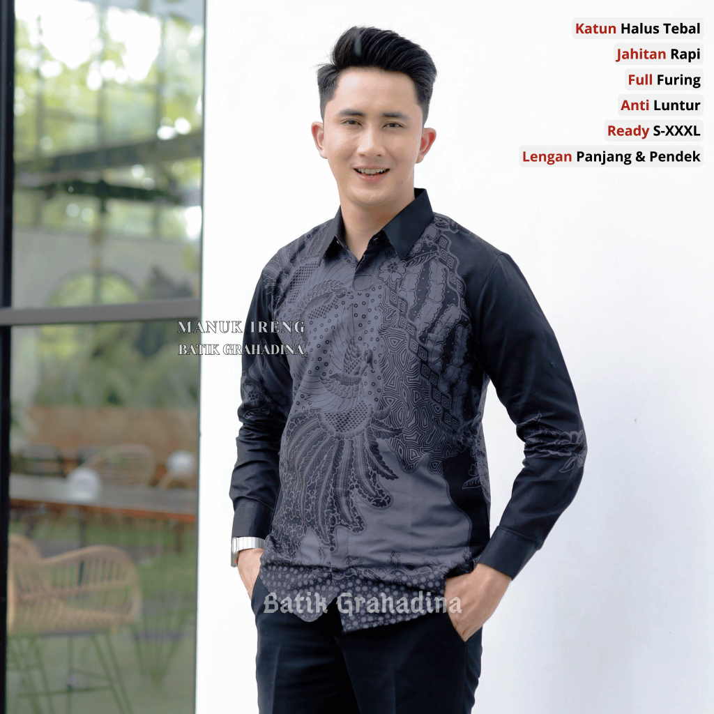 Jual Manuk Ireng Kemeja Batik Pria Lengan Panjang Batik Anak Muda ...