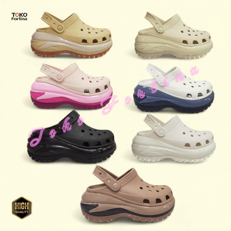 Jual Crocs Mega Clog/crocs mega woman/sandal crocs mega clog woman ...