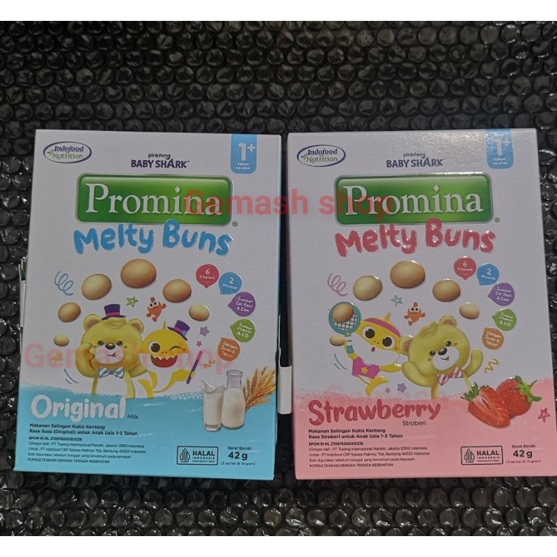 Jual promina melty buns original / strawberry 42gr | Shopee Indonesia