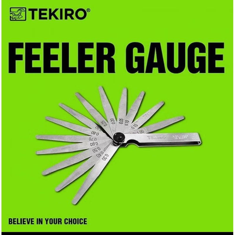 Jual Termurah TEKIRO feeler gauge 13 blades Alat Ukur Celah Klep ...