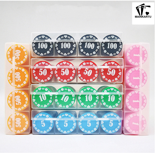 Jual Koin Chip Chips Poker Remi Blackjack Kartu Baccarat coin Mainan ...