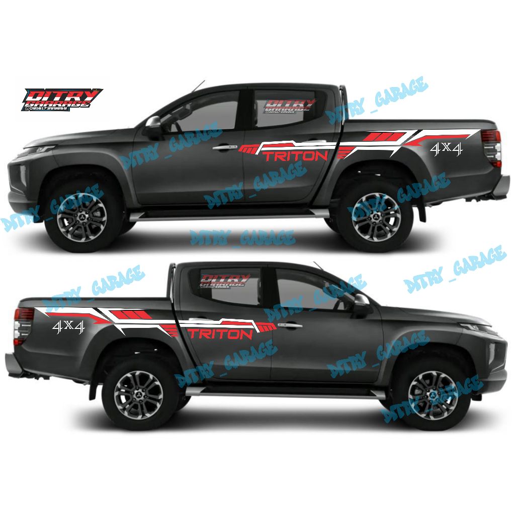Jual STIKER STICKER BODY SAMPING MOBIL TRITON DLL GANTI TEXT CHAT ADMIN ...