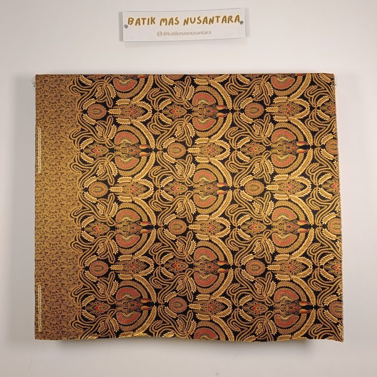 Jual Kain Batik Premium Silk Motif Klasik Kombinasi Bunga dan Daun ...