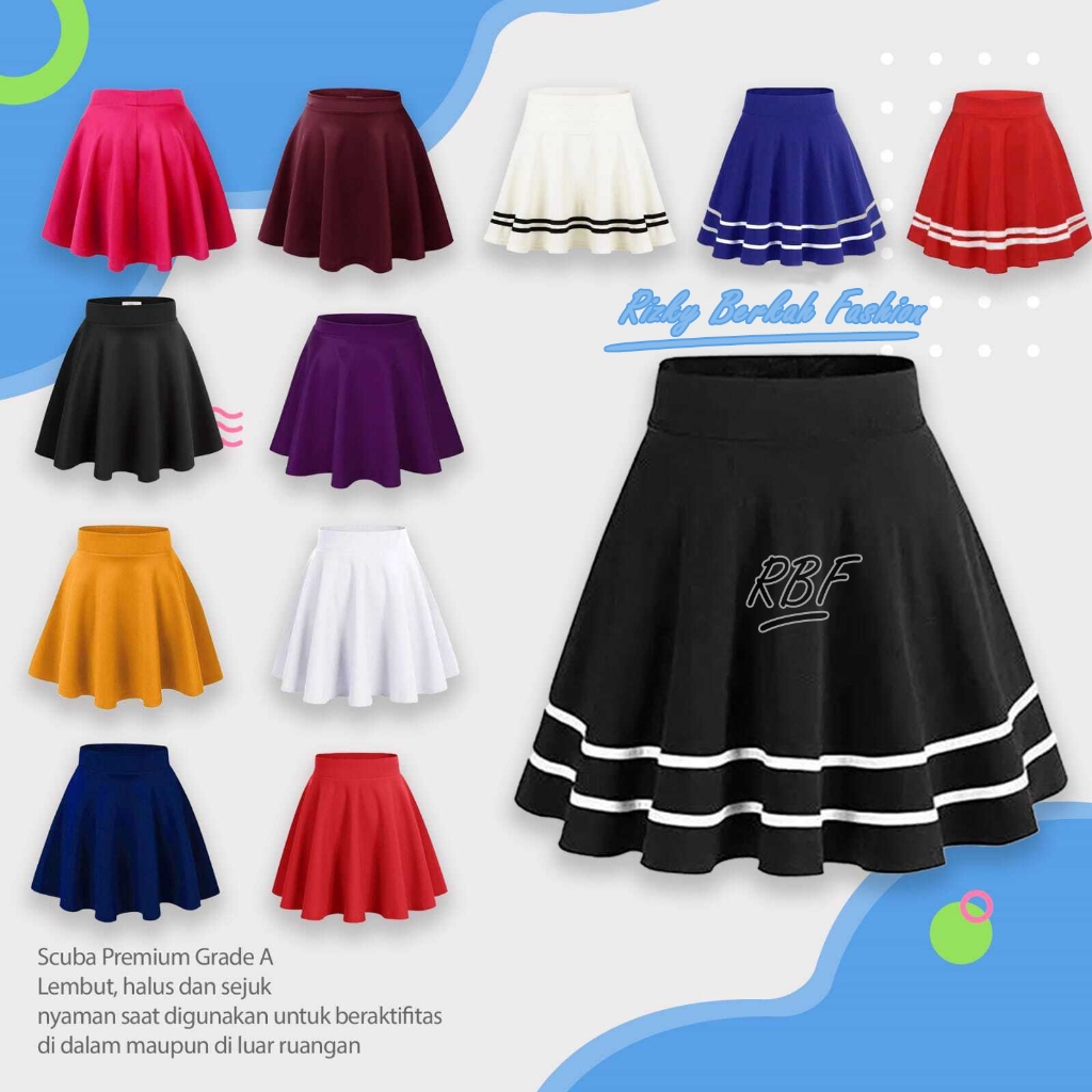 Jual Rok Olahraga Senam Gym Zumba Dancer Skirt Flare Rok Mini Olahrga ...