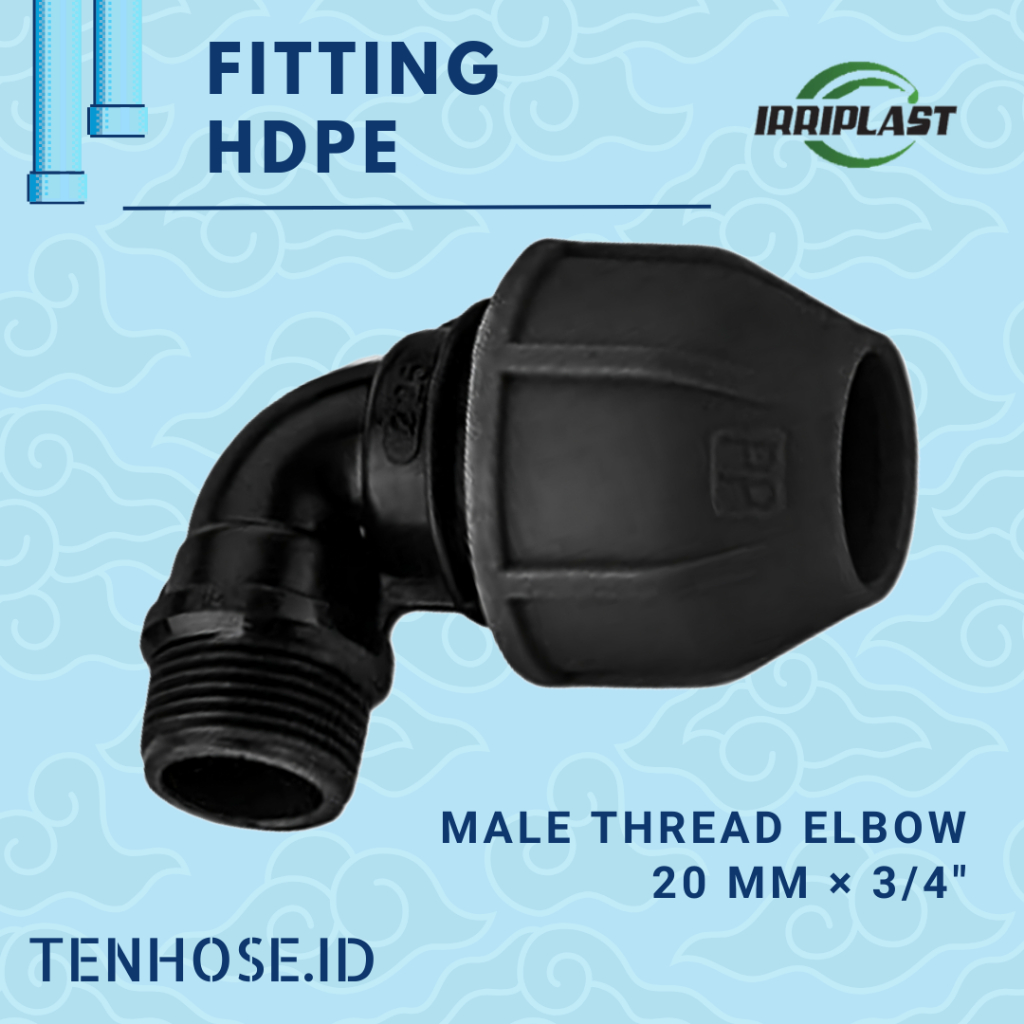 Jual Fitting HDPE Male Thread Elbow Ukuran 20 MM × 3/4" Inch | Shopee ...