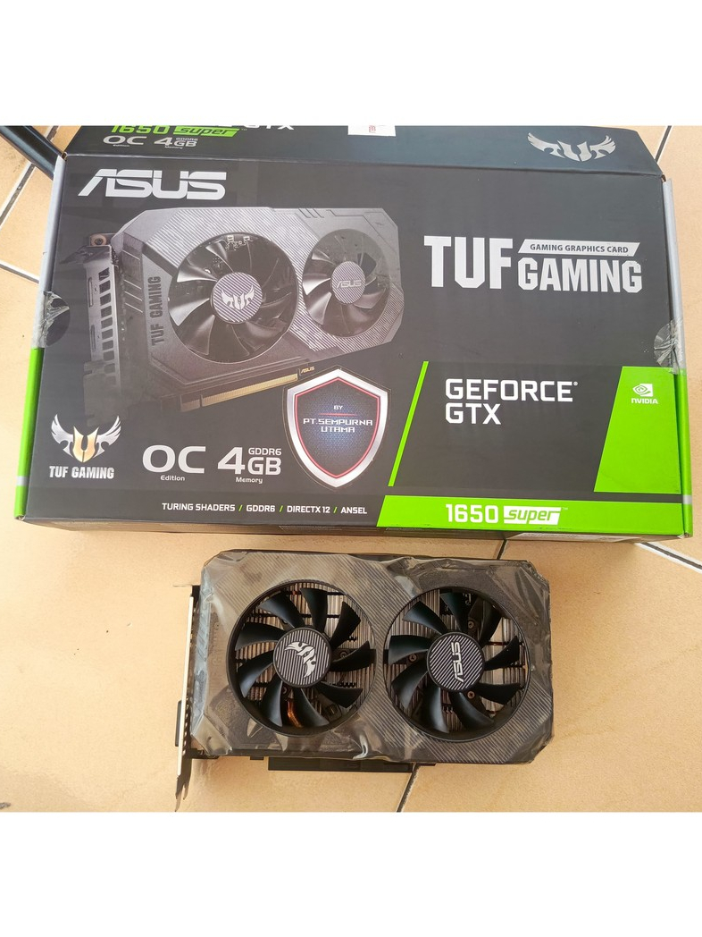 Jual VGA GTX 1650 SUPER 4GB OC ASUS TUF GAMING NORMAL SEGEL SUHU ADEM FISIK LIKE NEW | Shopee ...