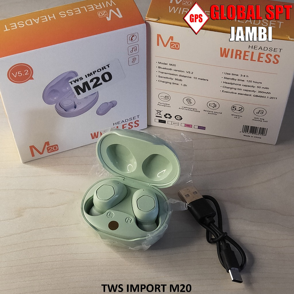 Jual TWS IMPORT M20 / HEADSET WIRELESS / TWS BLUETOOTH | Shopee Indonesia