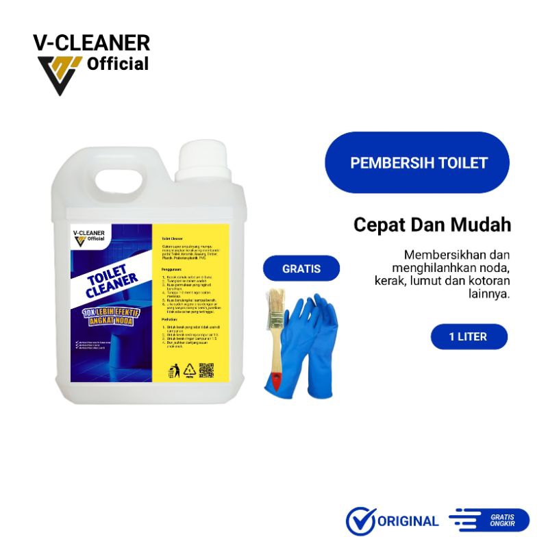 Jual V-CLEANER Official Cairan Pembersih Kerak Membandel Pada Kamar ...