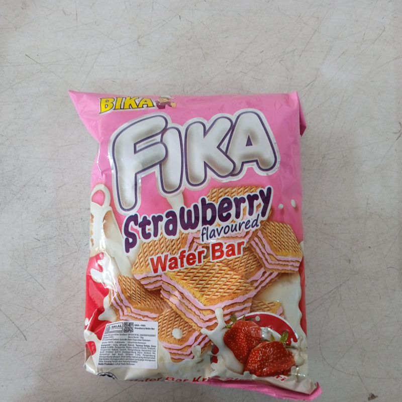 Jual bika Fika chocolate wafer bar dan strawberry 70gr | Shopee Indonesia