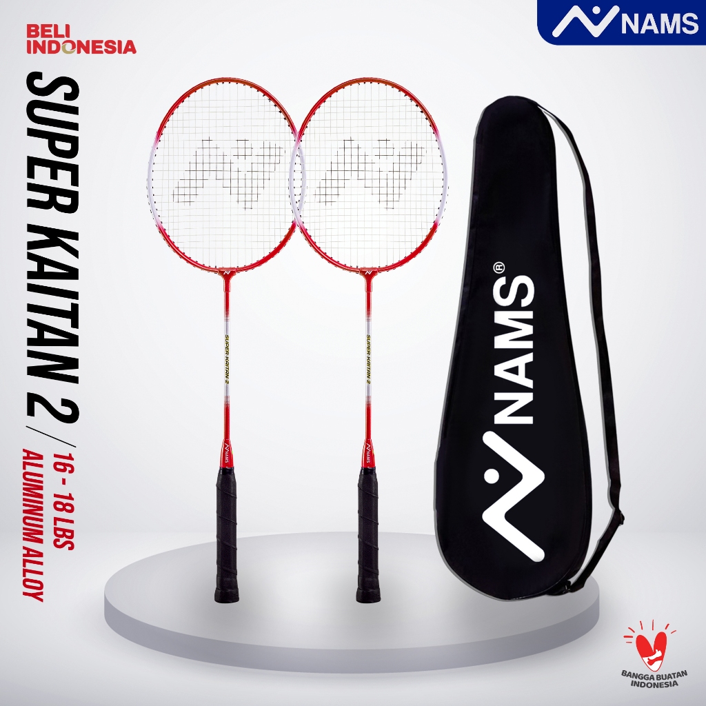 Jual Nams Raket Badminton Set isi 2 / Super Kaitan 2 / Bulutangkis ...