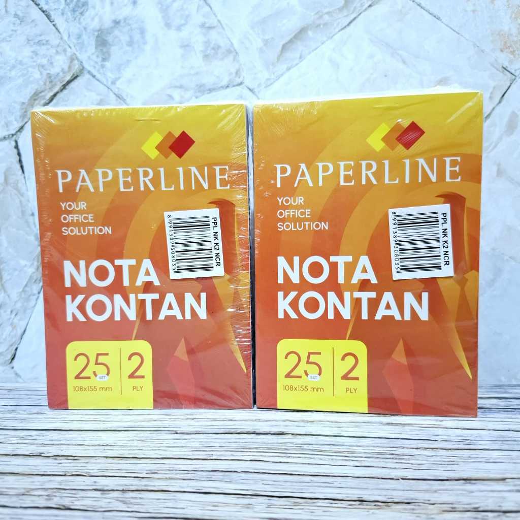 Jual Paperline Nota Kontan Kecil 2 Ply Paperline isi 10 Buku per Pack ...
