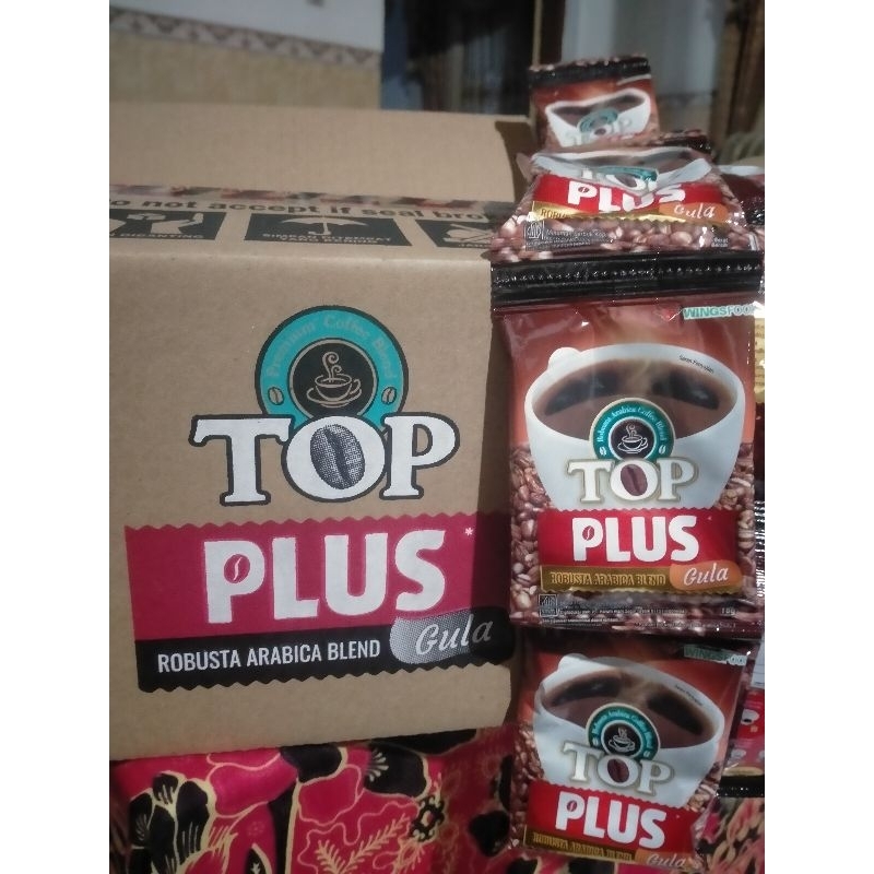 Jual KOPI TOP PLUS GULA (1 RENTENG ISI 10 SACHET x 18 gr) | Shopee ...