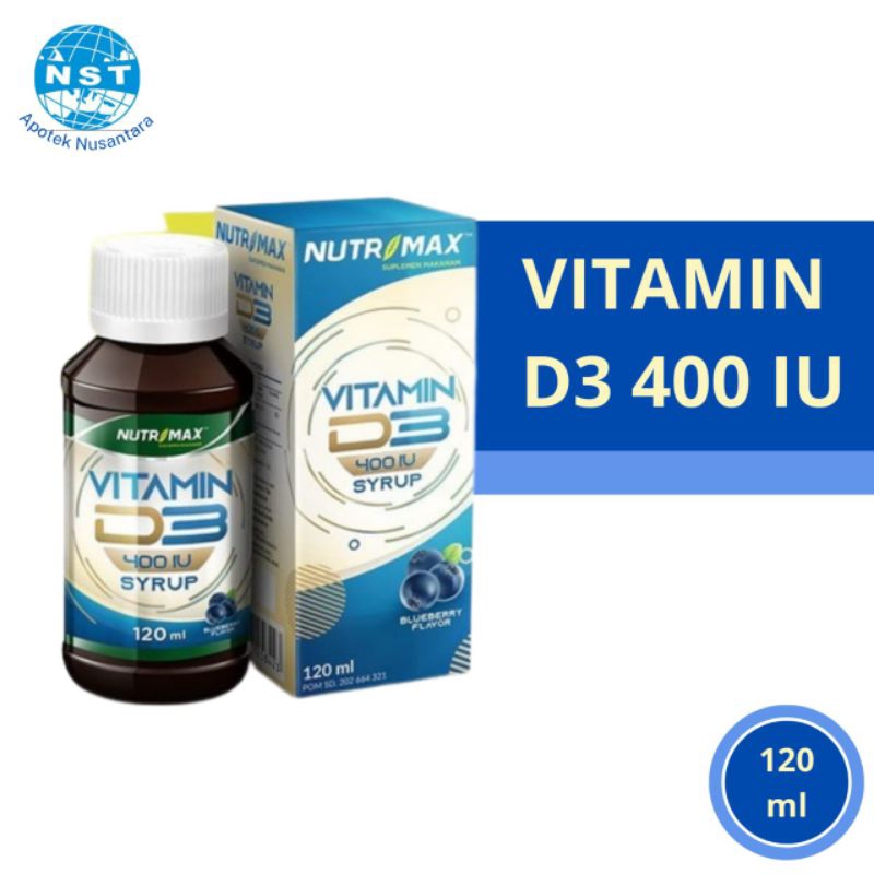 Jual Vitamin D3 400 iu sirup nutrimax 120 ml ( ED November 2027 ...