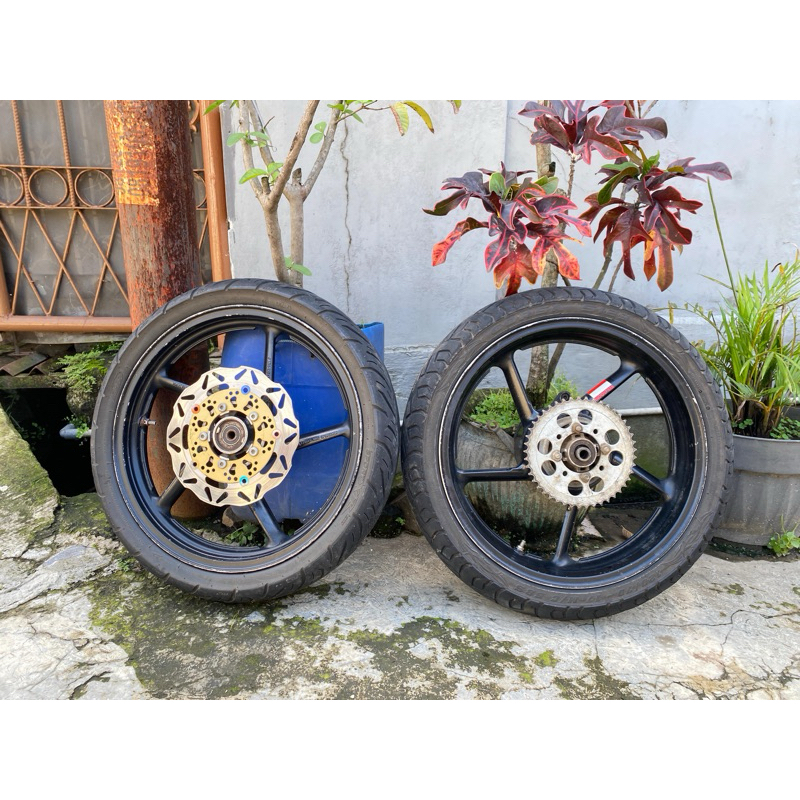 Jual velg set ring 17 original byson plus ban piringan gear | Shopee ...