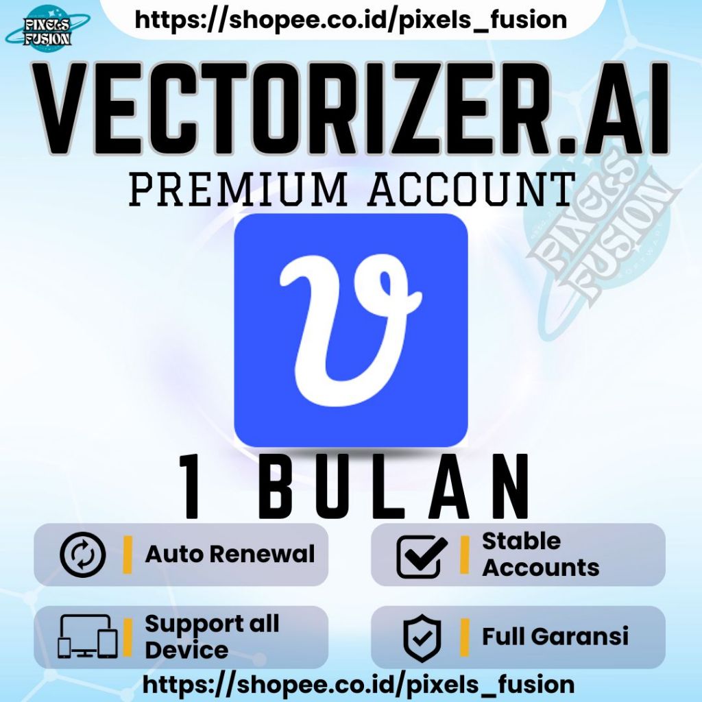 Jual [1 Bulan] Vectorizer.AI PREMIUM | Convert PNG, JPG files to SVG vectors online | Full ...