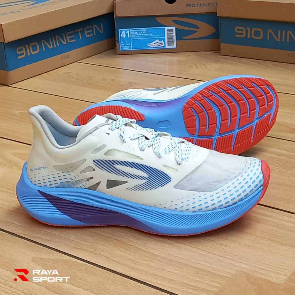 Jual 910 NINETEN HAZE 1.5 SE PUTIH BIRU MERAH SEPATU LARI RUNNING ...