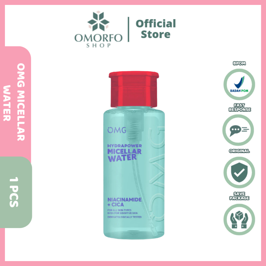 Jual [Omorfo] OMG OH MY GLOW HydraPower Micellar Water Netto 300 Ml ...