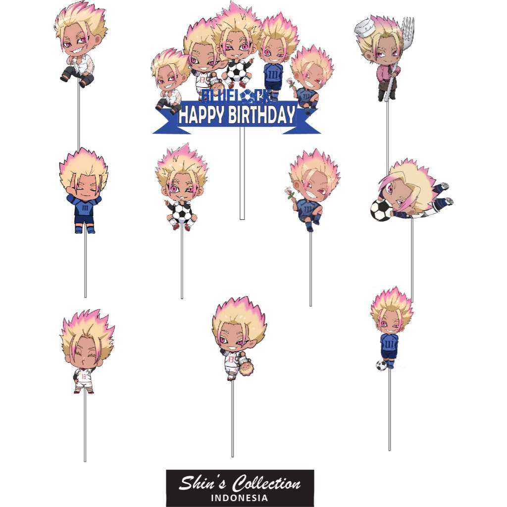 Jual Cake topper Ryusei Shidou solo Blue Lock | Shopee Indonesia