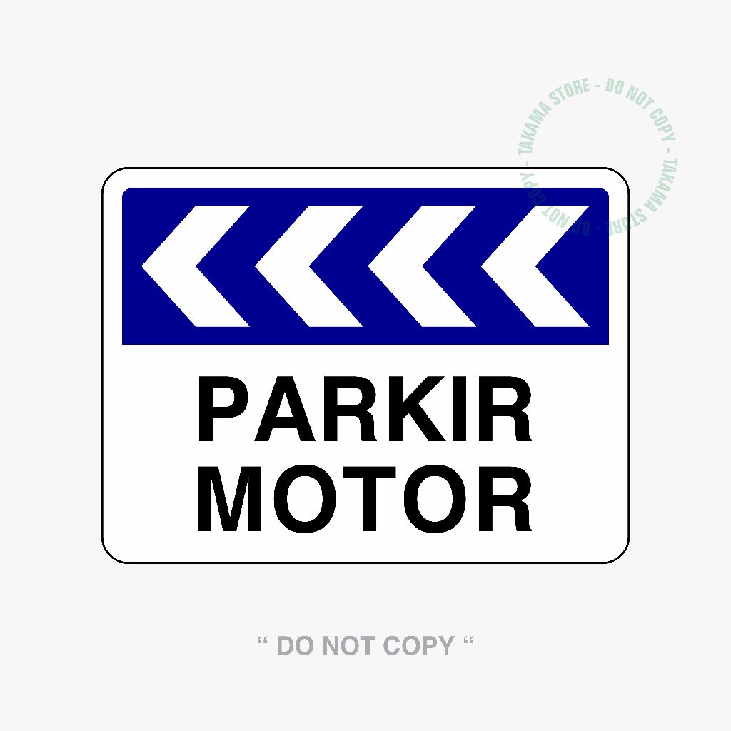 Jual Rambu plat alumunium parkir motor 30cm x 40cm | Shopee Indonesia