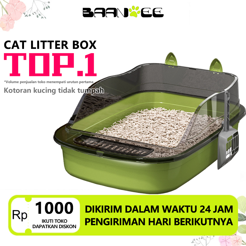 Jual Pet Litter Box Open - Cat Litter Box Model Terbuka - Tempat Bak ...