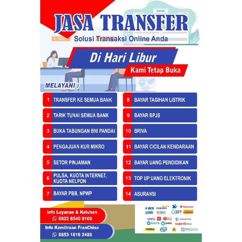 Jual desain poster brilink mini ATM | Shopee Indonesia