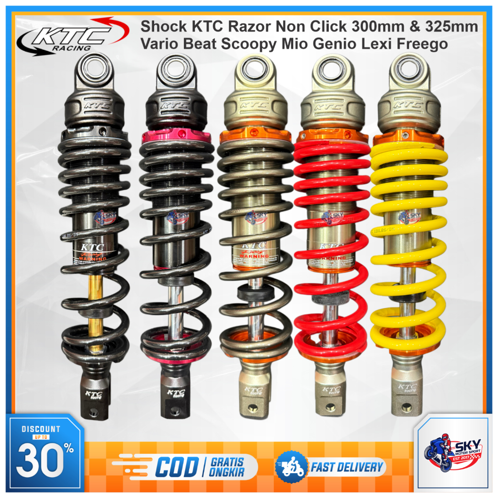 Jual Shock KTC Razor Pro Click / Non Click 300mm 325mm Vario Beat ...