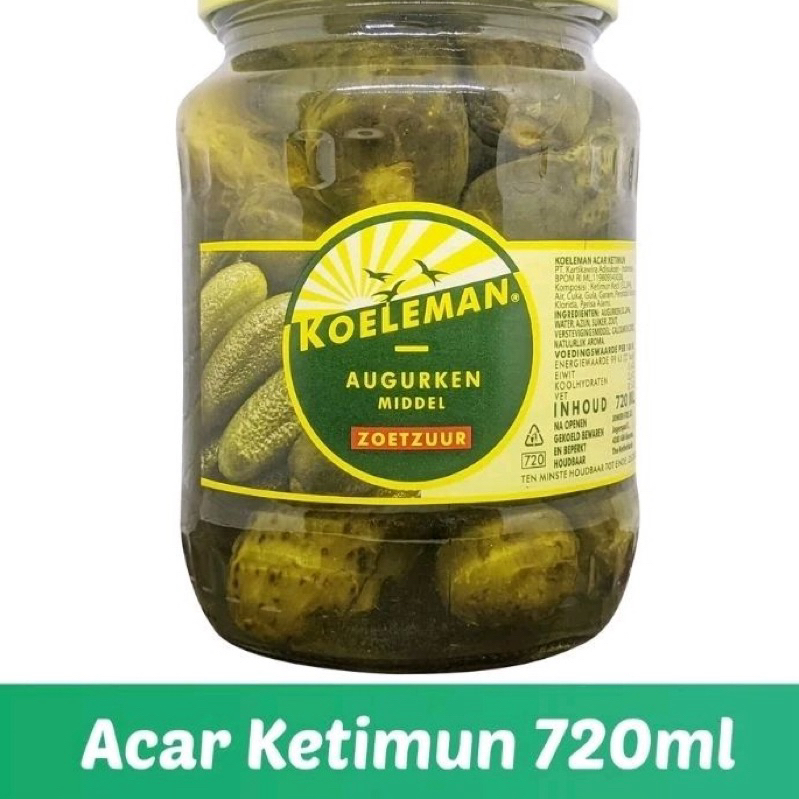 Jual Koeleman Aughurken Gherkin | Acar Timun | Pickled Cucumber 720 ...