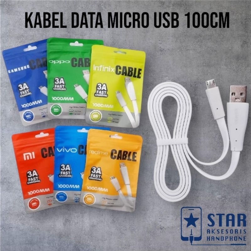 Jual Kabel data Kabel Charger Micro USB Kabel Casan Brand 3A Micro USB ...