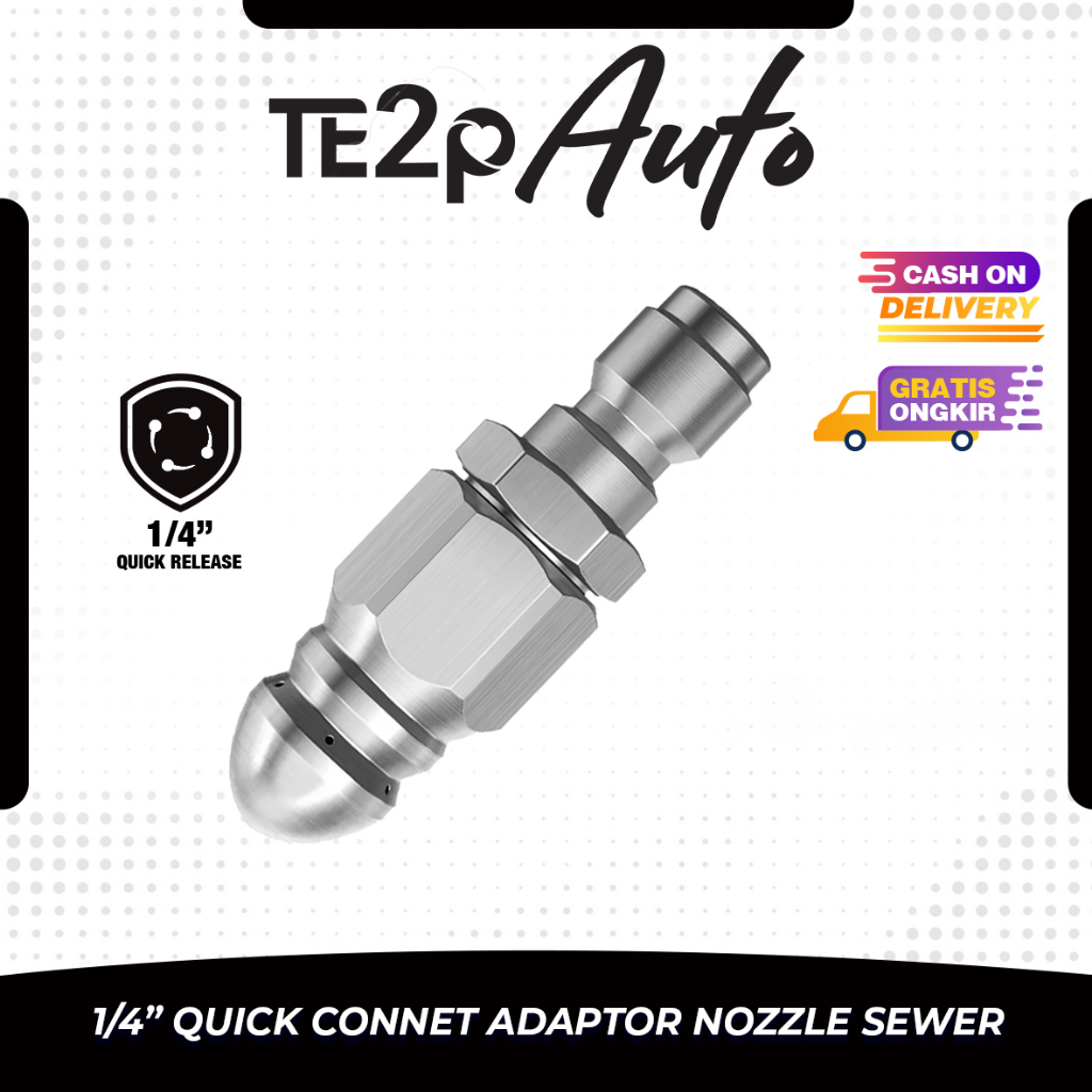 Jual Te2p Auto Turbo Nozzle Tip Adaptor Quick Release 1/4" Saluran ...