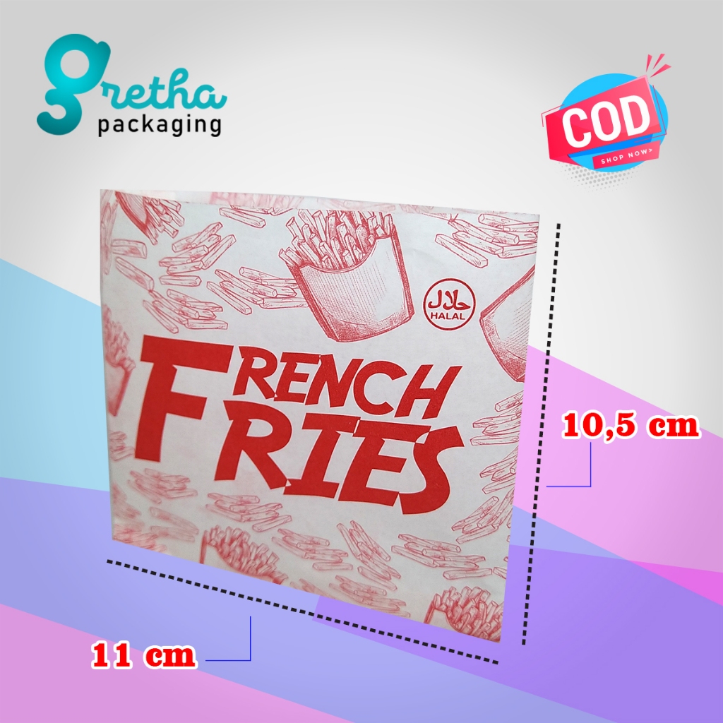 Jual Kantong Bungkus Kemasan Paper Bag Kentang Goreng | Shopee Indonesia